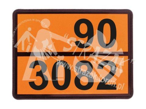 Tablica ADR 90/3082 (30x40) | Strażak